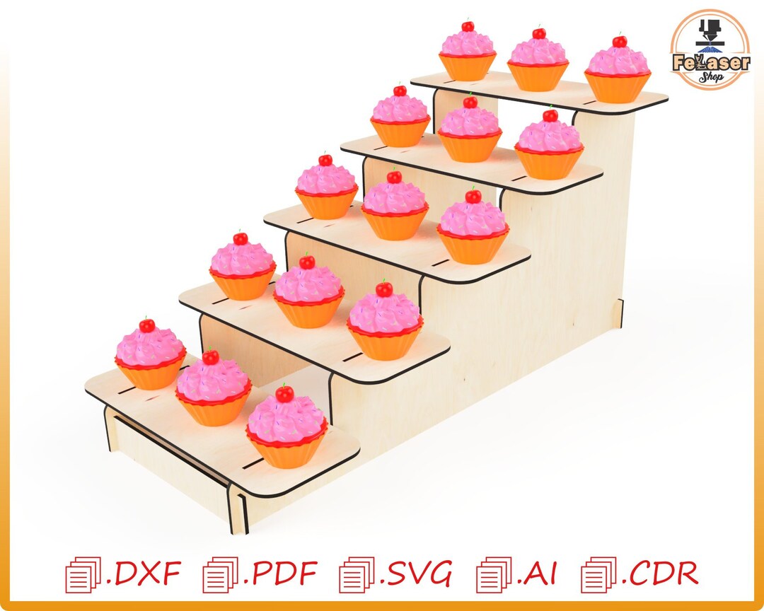 Display Stand for Laser Cutting, Svg Files for Laser Cutting, Vector ...