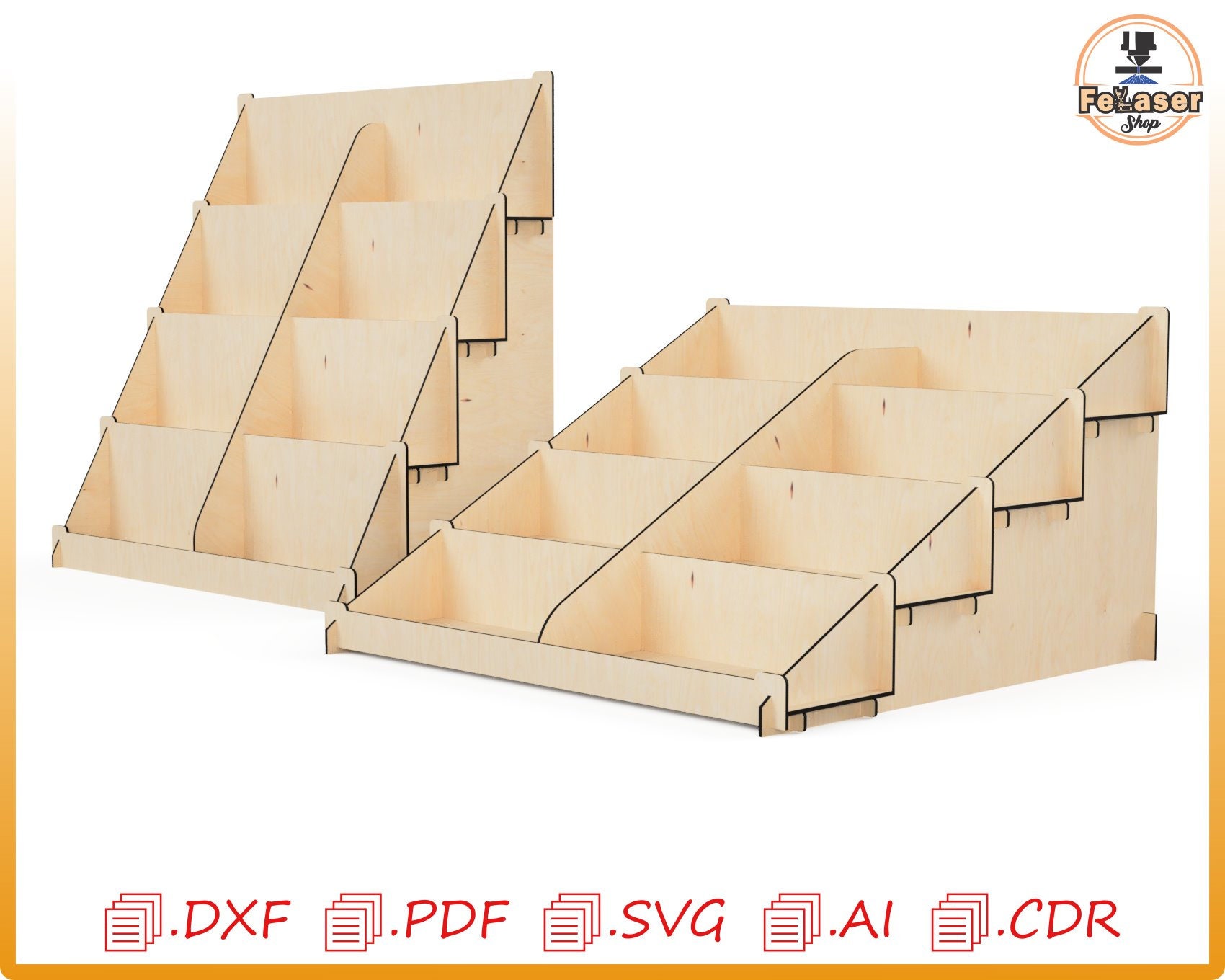 Laser Cut Display Stand SVG: Digital Template (3mm) - Etsy