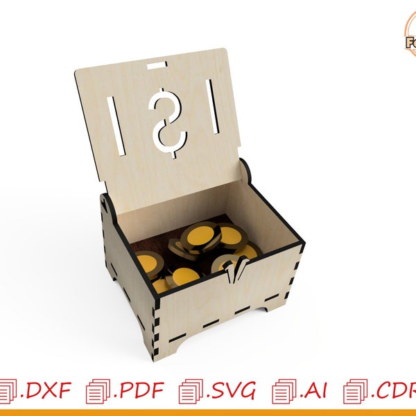 Laser Cut Money Bank Files - Etsy