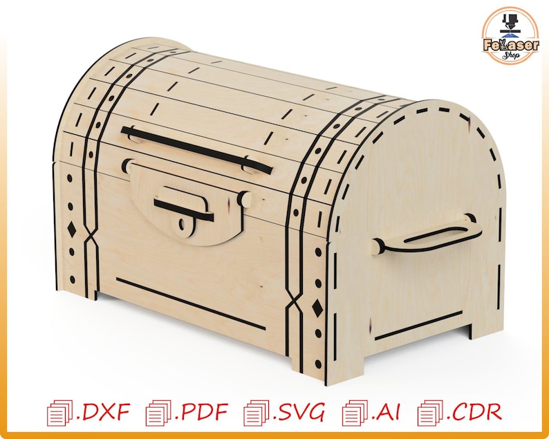 Large Trunk for Laser Cutting Chest for Laser Cutting - Etsy