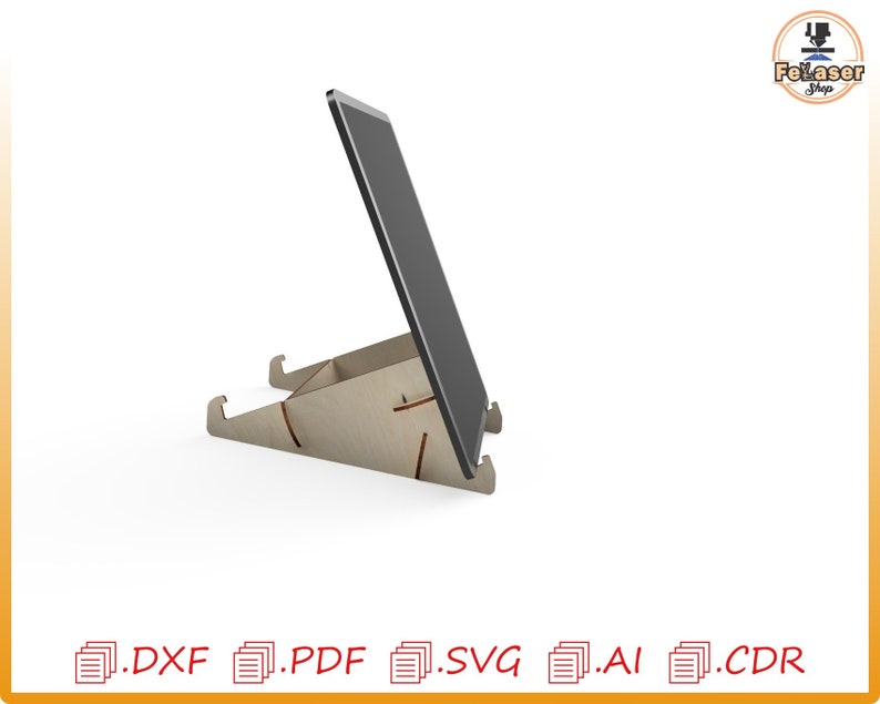 Laser Cut Wood Tablet Stand Template – CNC File (digital Download) - Etsy