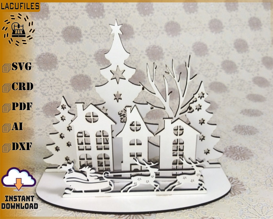 Christmas Decoration. Cnc Laser Cut Files Christmas - Etsy