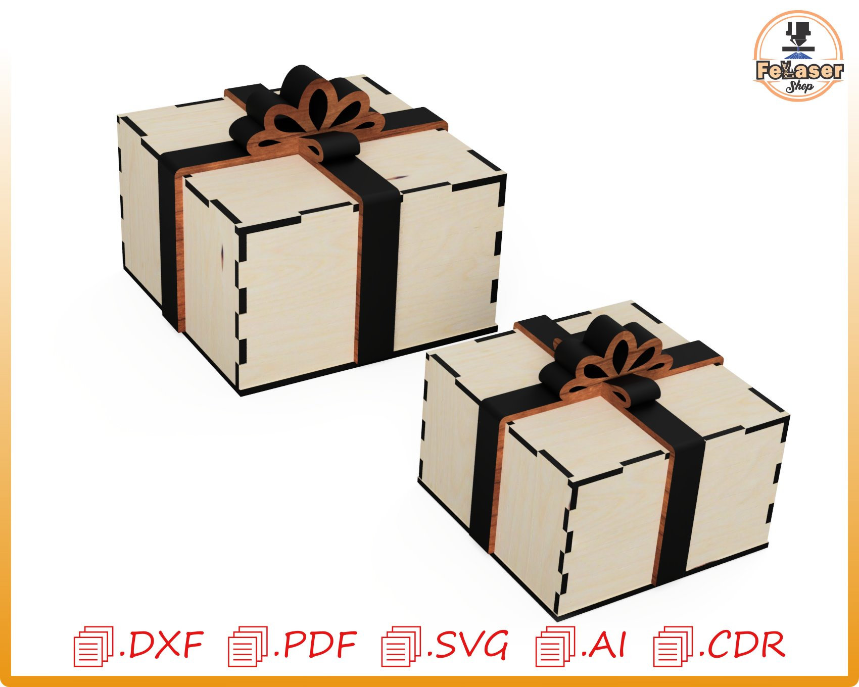 Gift Box for Cnc Laser Cutting Gift Type Box Nestable Box - Etsy