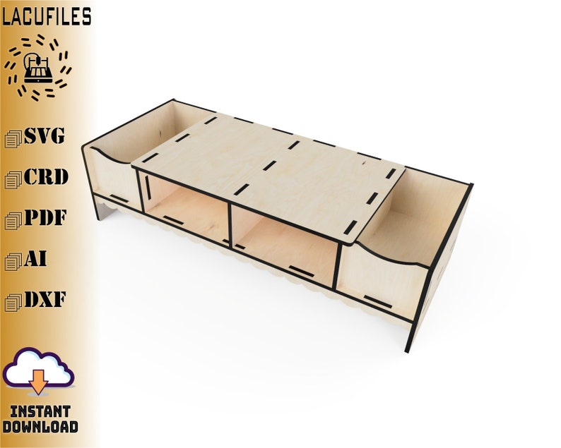 Computer Monitor Table Organizer Pc Organizer Monitor Shelf - Etsy