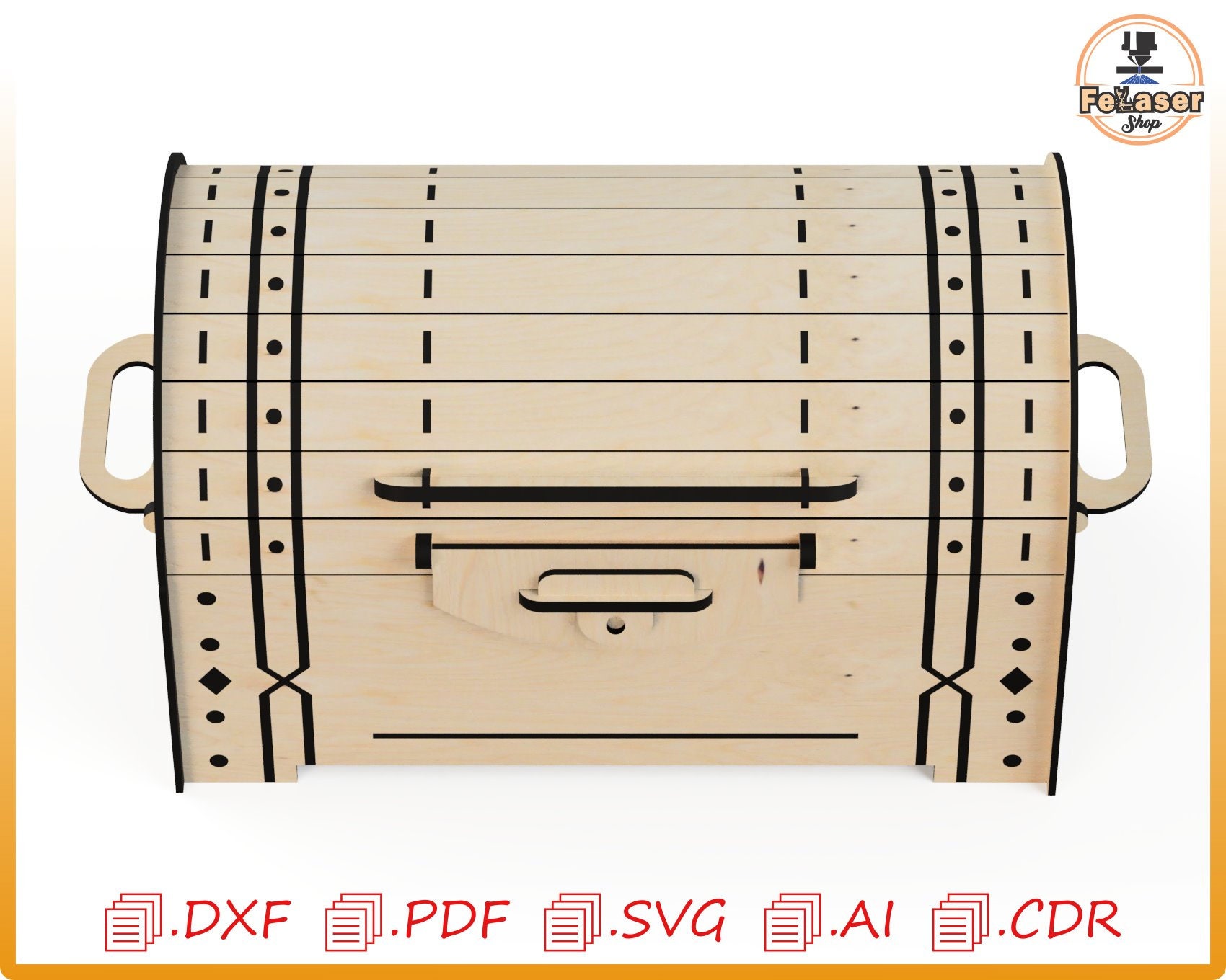 Large Trunk for Laser Cutting Chest for Laser Cutting - Etsy