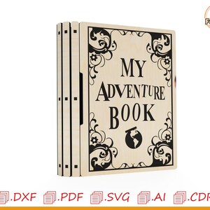 Laser Cut Book Box: Wooden Storage, Craft Project (digital File) - Etsy