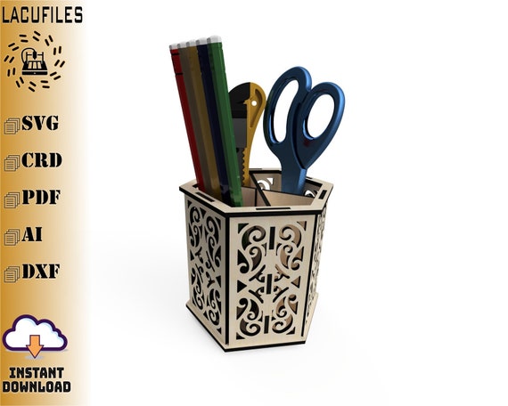 Pen Holder for Laser Cutting Organizer to Store Pens | Etsy