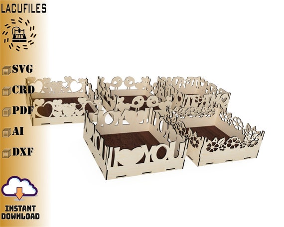 Wooden Tray Laser Cut Template Template for Laser Cut - Etsy