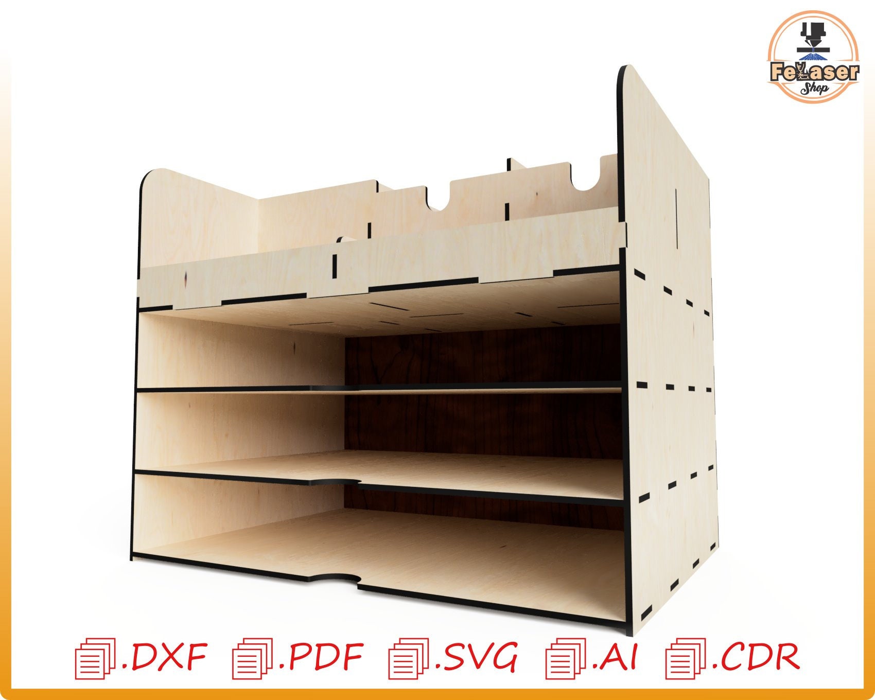 DESKTOP ORGANIZER for Laser Cutting Glowforge Cnc - Etsy