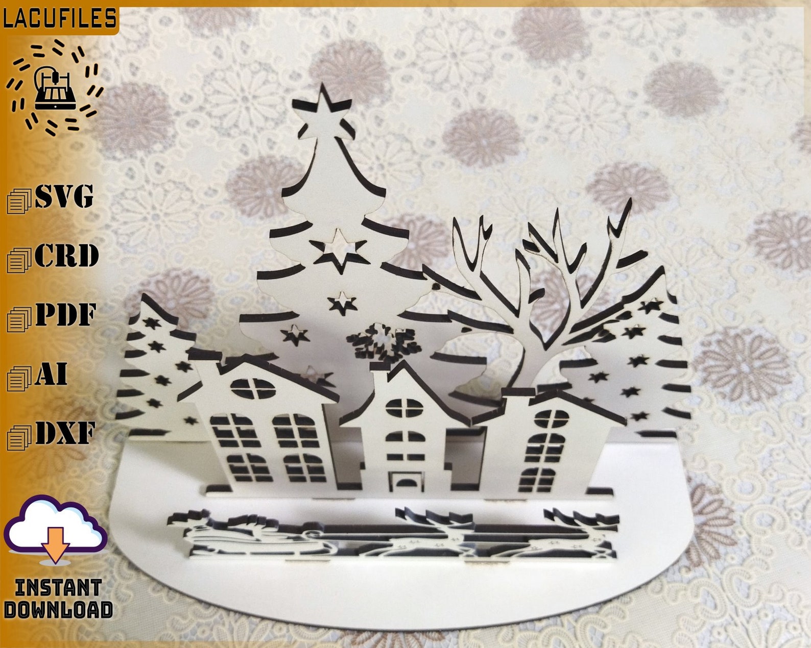 Christmas Decoration. Cnc Laser Cut Files Christmas - Etsy