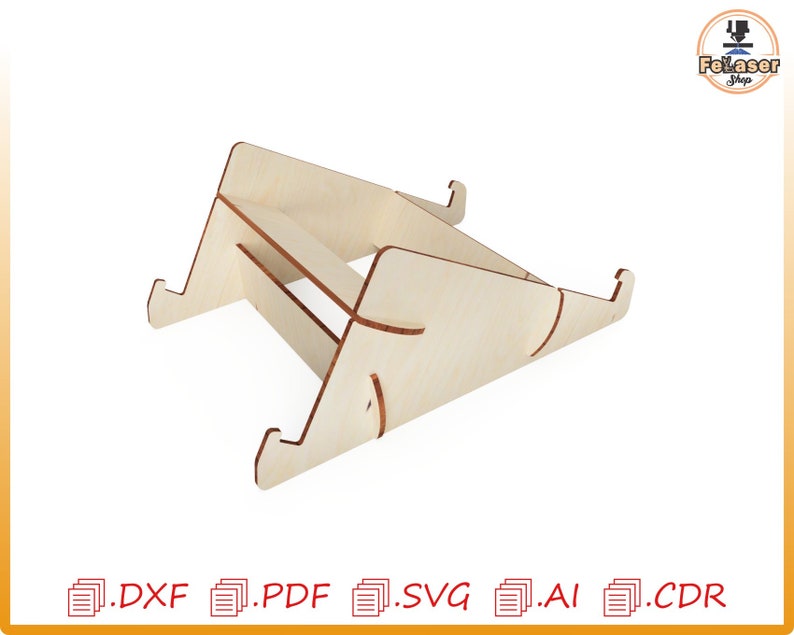 TABLET STAND Laser Cut Template Plans Wooden Ipad Stand - Etsy