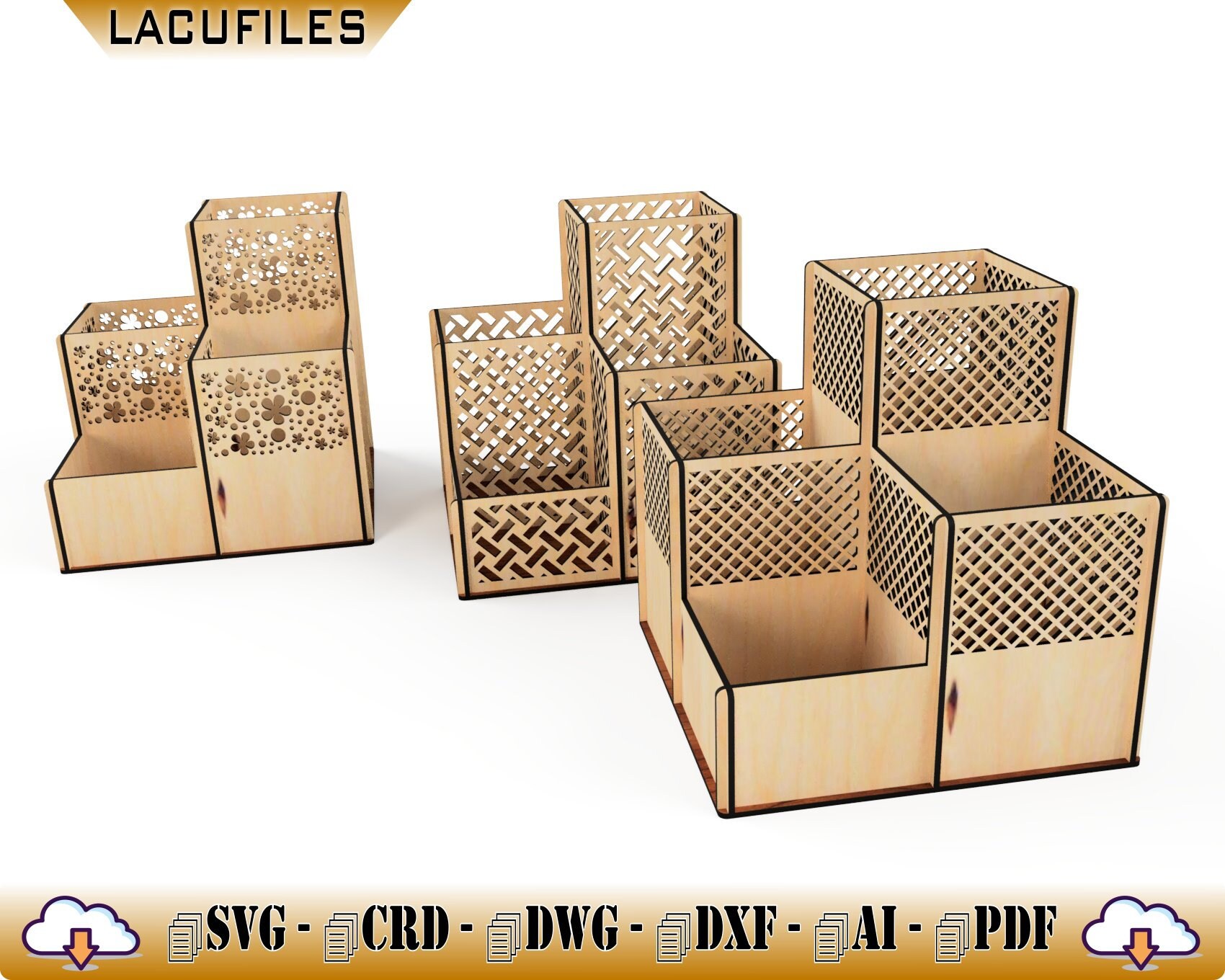 Laser Cutting Pencil Holder / Desktop Organizer / Desktop - Etsy