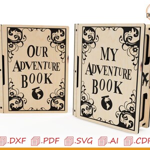Laser Cut Book Box: Wooden Storage, Craft Project (digital File) - Etsy