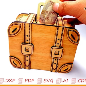 Acancia Suitcase for Laser Cutting/template for Cnc Laser/suitcase Box ...