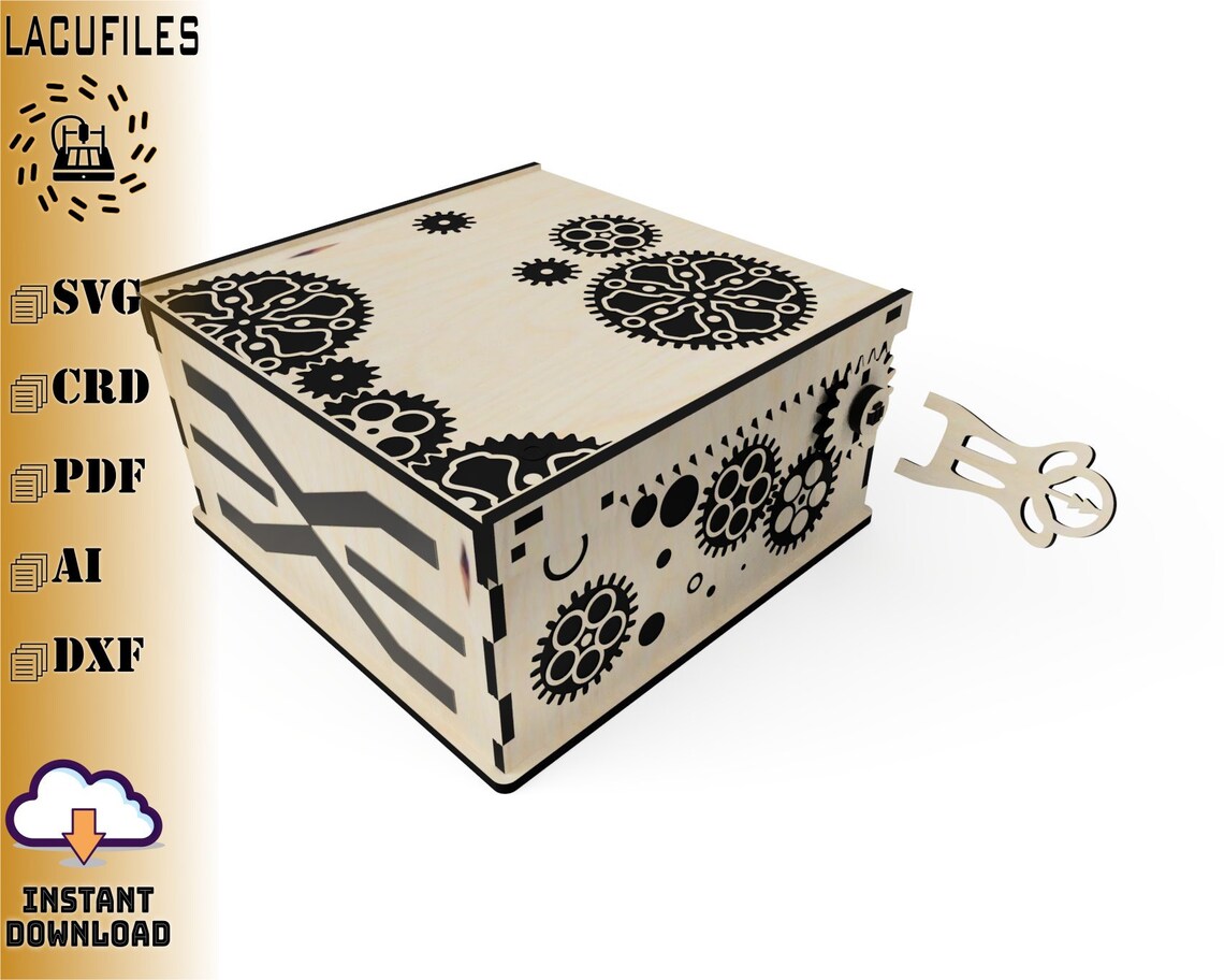 Cnc Plans Box Template Laser Cut Box Cnc Wood Box Templates | Etsy