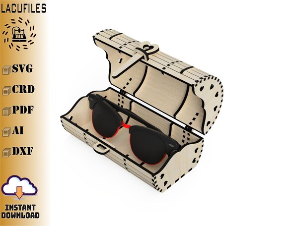 Laser Cutting Trunk Cylindrical Box Eyeglass Box School - Etsy