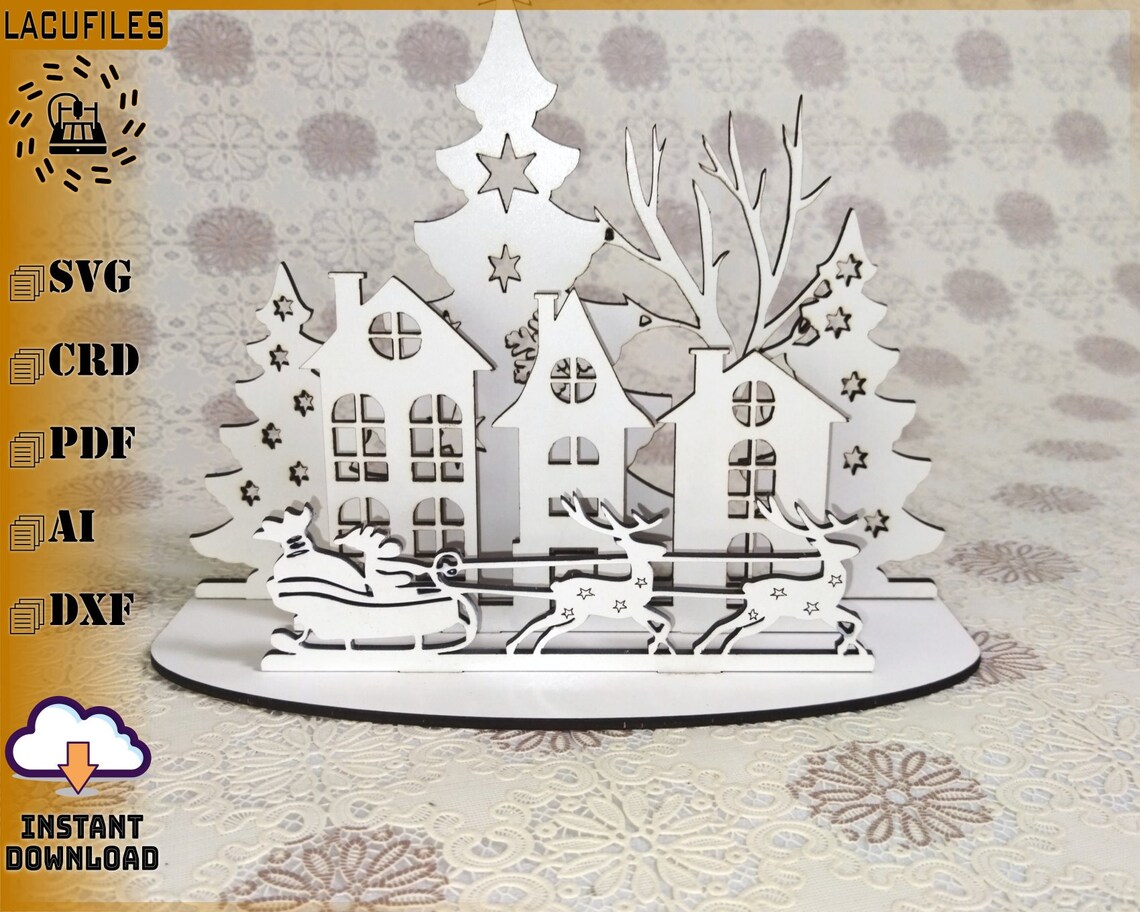 Christmas Decoration. Cnc Laser Cut Files Christmas - Etsy