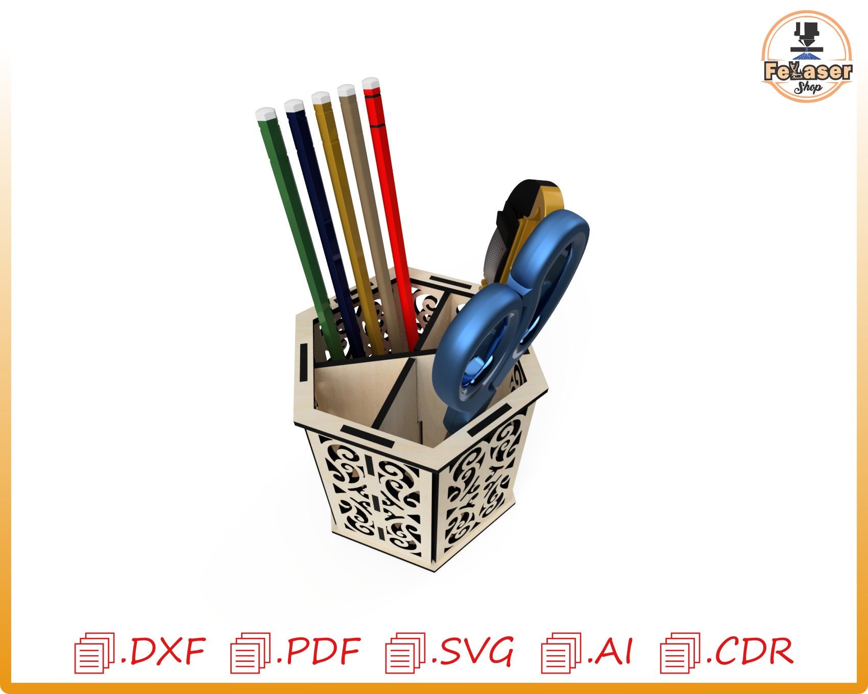 Pen Holder for Laser Cutting Organizer to Store Pens - Etsy