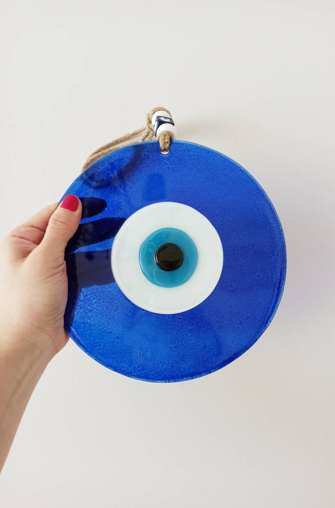 Extra Large Evil Eye Wall Hanging, Blue Evil Eye, House Protection ...