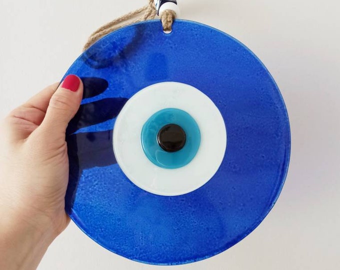 Extra Large Evil Eye Wall Hanging, Blue Evil Eye, House Protection ...