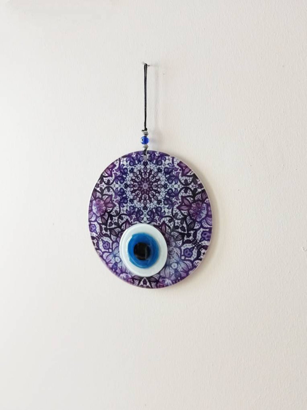 Evil Eye Home Decor, Purple Evil Eye, Evil Eye Art, Turkish Amulet ...