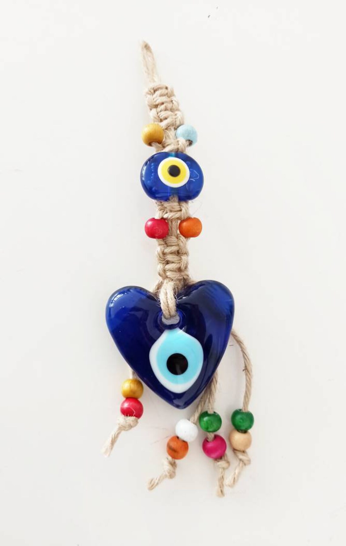 Evil Eye Decor, Turkish Eye Wall Hanging, Heart Shaped Evil Eye ...