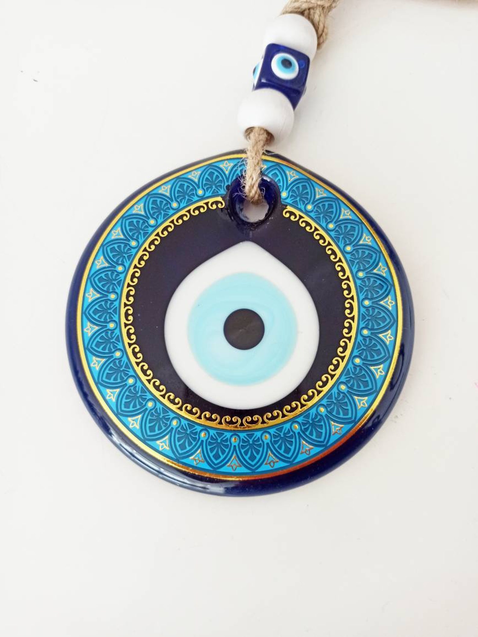 Evil Eye Wall Hanging Turkish Eye Decor Nazar Amulet Blue | Etsy