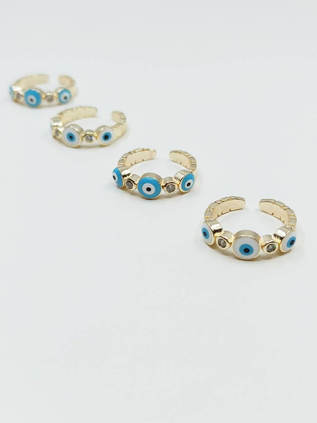 Evil Eye Rings, Adjustable Ring, Evil Eye Jewelry, Turkish Eye Ring ...