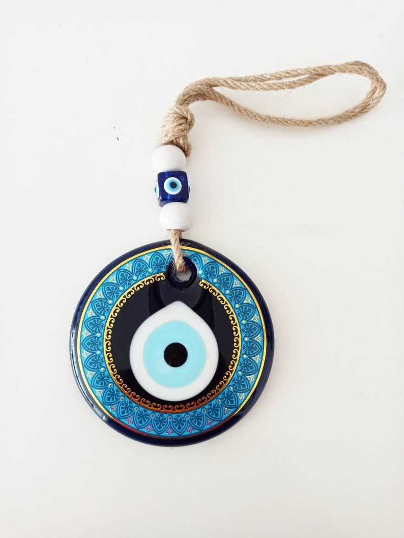 Evil Eye Wall Hanging Turkish Eye Decor Nazar Amulet Blue | Etsy