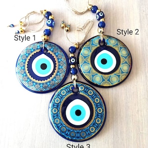 Large Round Bead, Large Evil Eye Decor, Turkish Eye Hanging, Greek Eye, Nazar Boncuk, Blue Eye ...