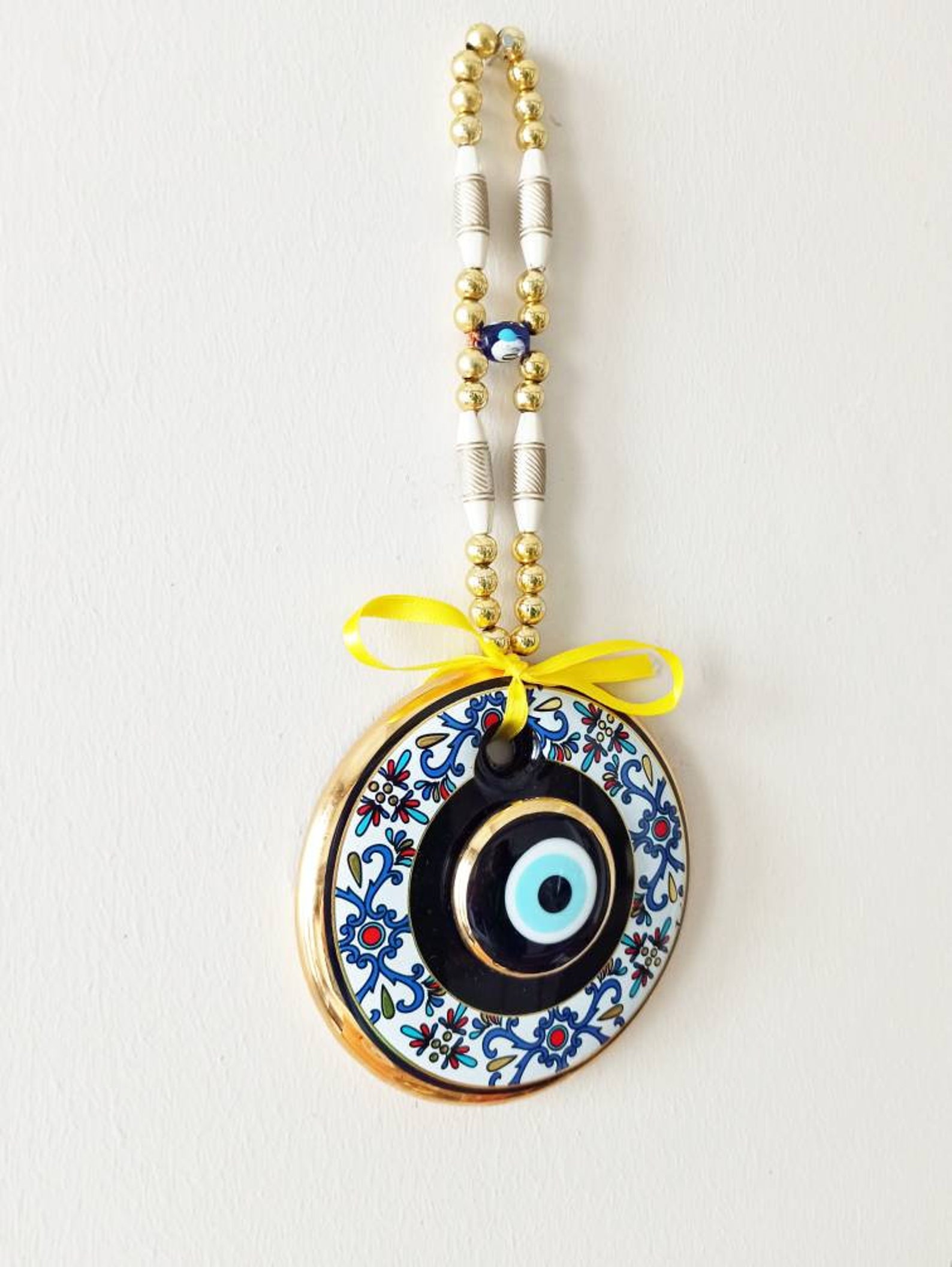 Large Evil Eye Decor Glass Evil Eye Hanging Evil Eye Art - Etsy