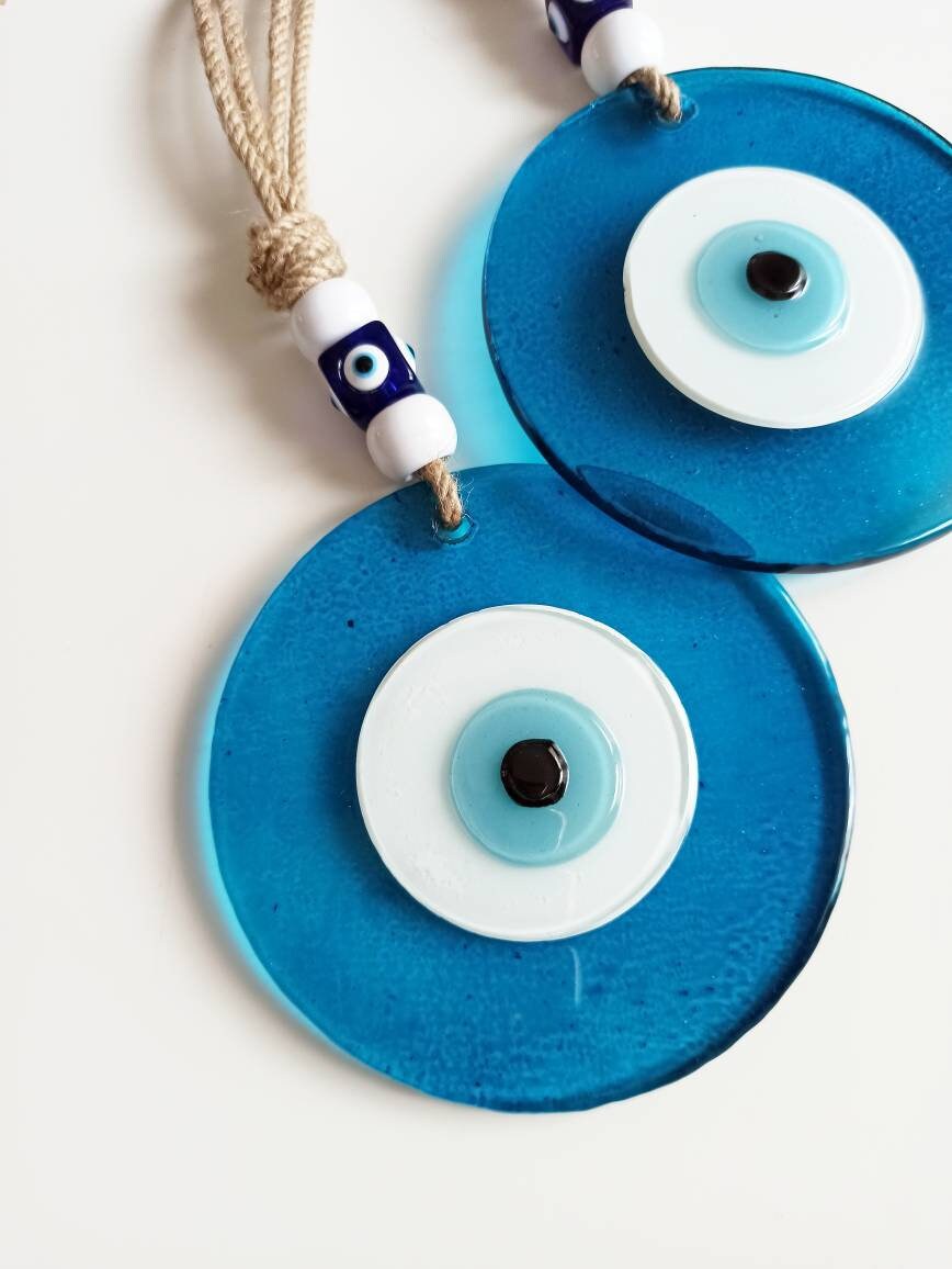 Evil Eye Wall Hanging Blue Evil Eye Decor Evil Eye Window | Etsy