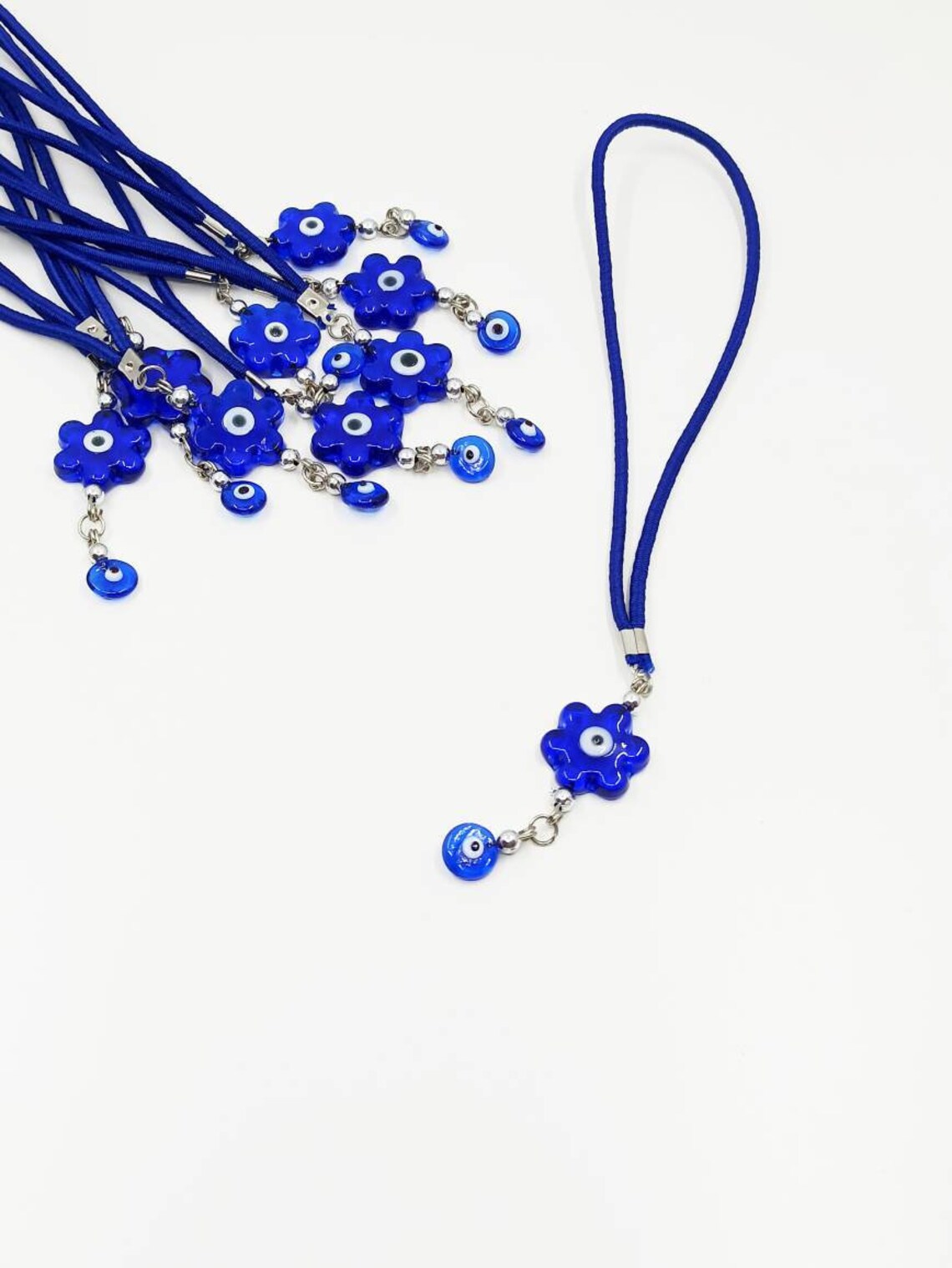 Evil Eye Car Hanging Floral Car Charm Evil Eye Car Rear View | Etsy