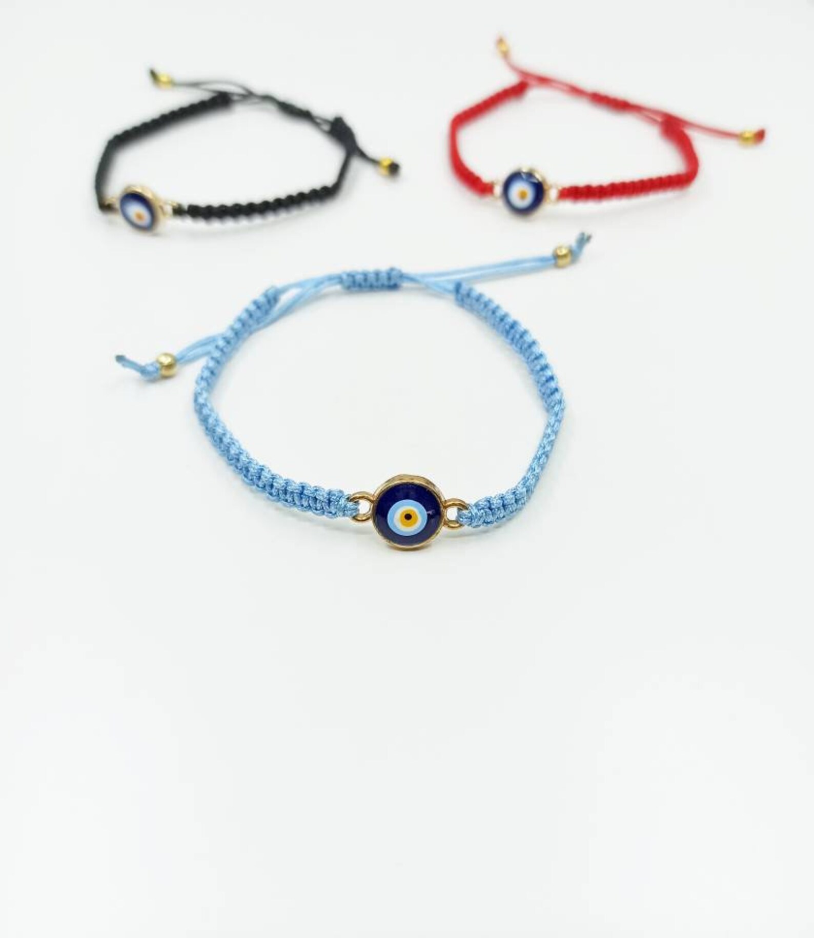 Evil Eye String Bracelet Adjustable Macrame Evil Eye | Etsy