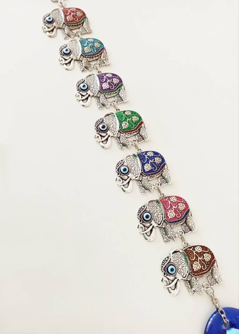 7 Elephant Wall Decor Evil Eye With Elephants Evil Eye - Etsy