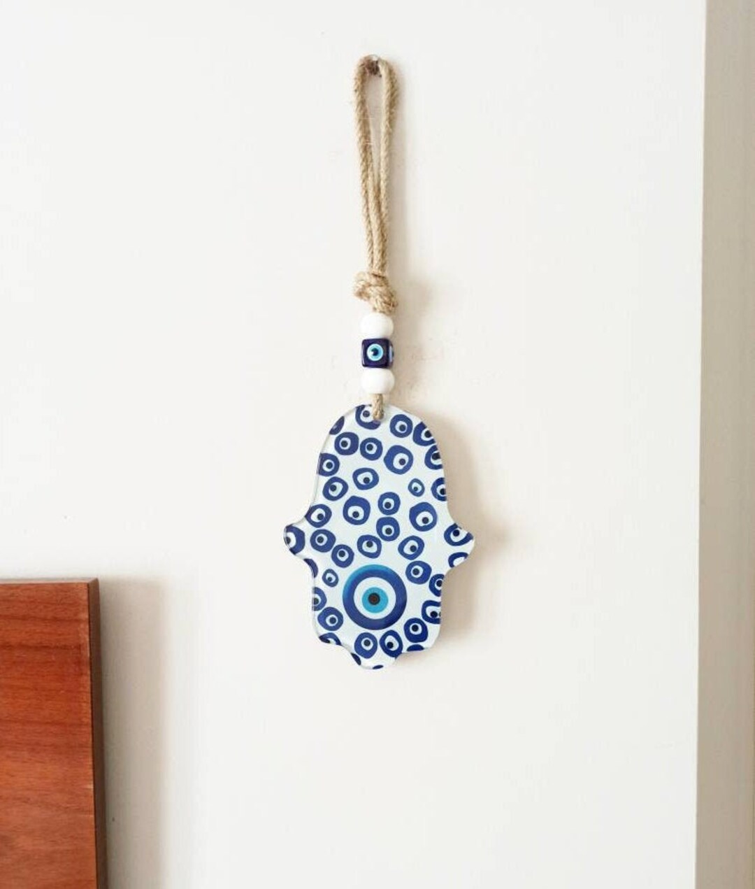 Hamsa Wall Hanging, Evil Eye Hanging, Hamsa Hand, Protection Decor ...
