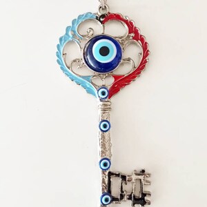 Key Wall Decor, Evil Eye Decor, Skeleton Key, Rustic Home Decor ...