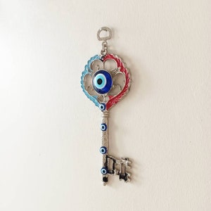 Key Wall Decor, Evil Eye Decor, Skeleton Key, Rustic Home Decor ...