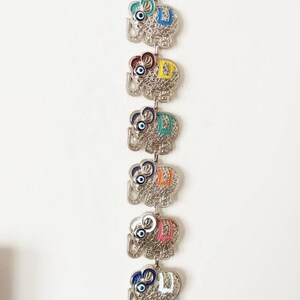 Evil Eye Wall Hanging With Seven Elephants, Turkish Eye With Elephants ...