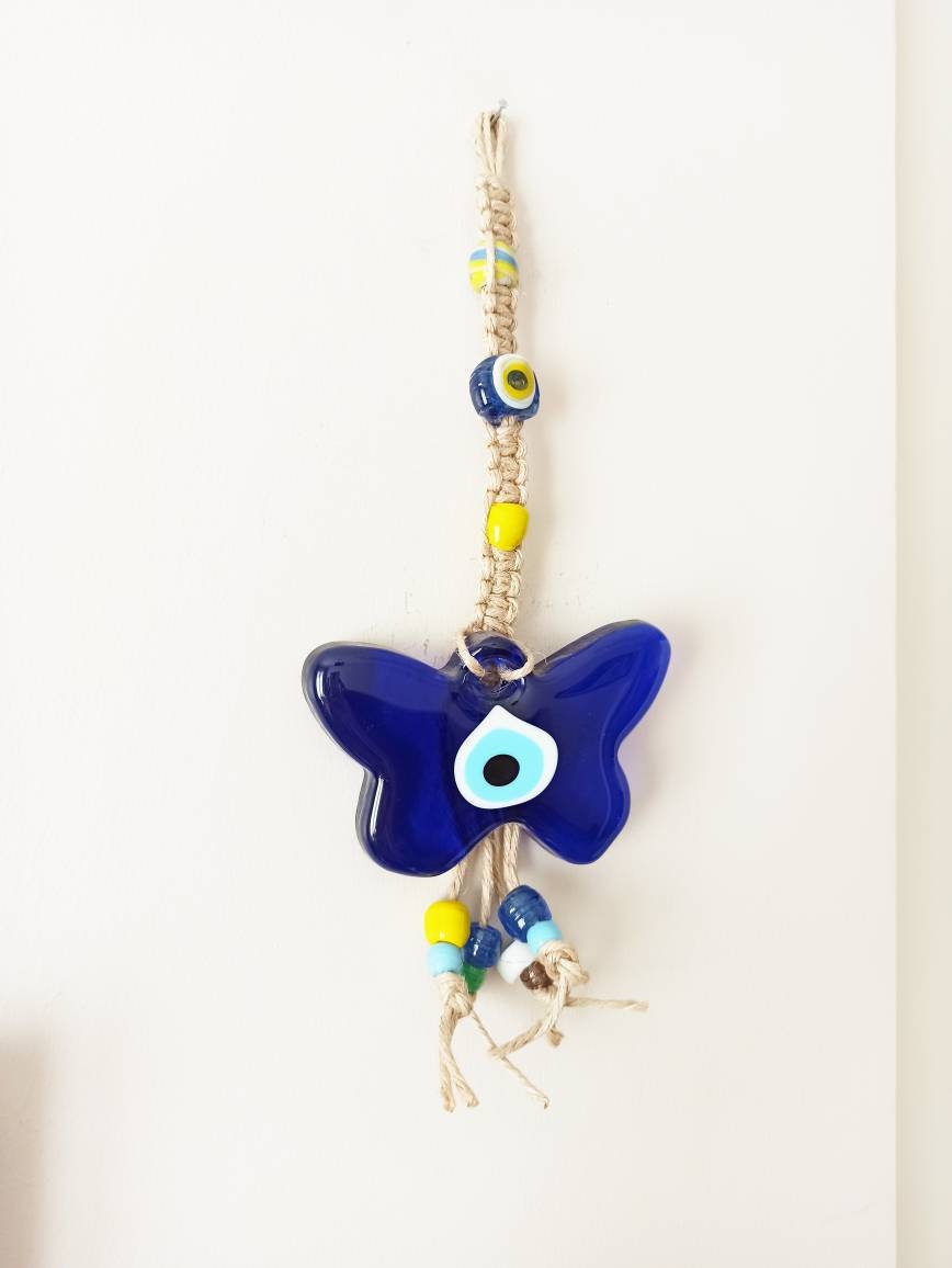 Butterfly Evil Eye Decor Evil Eye Wall Hanging Butterfly - Etsy
