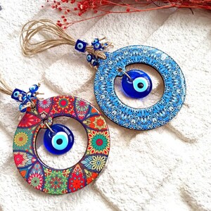 Evil Eye Home Decor, Mandala Wall Decor, Evil Eye Art, Evil Eye Wall ...