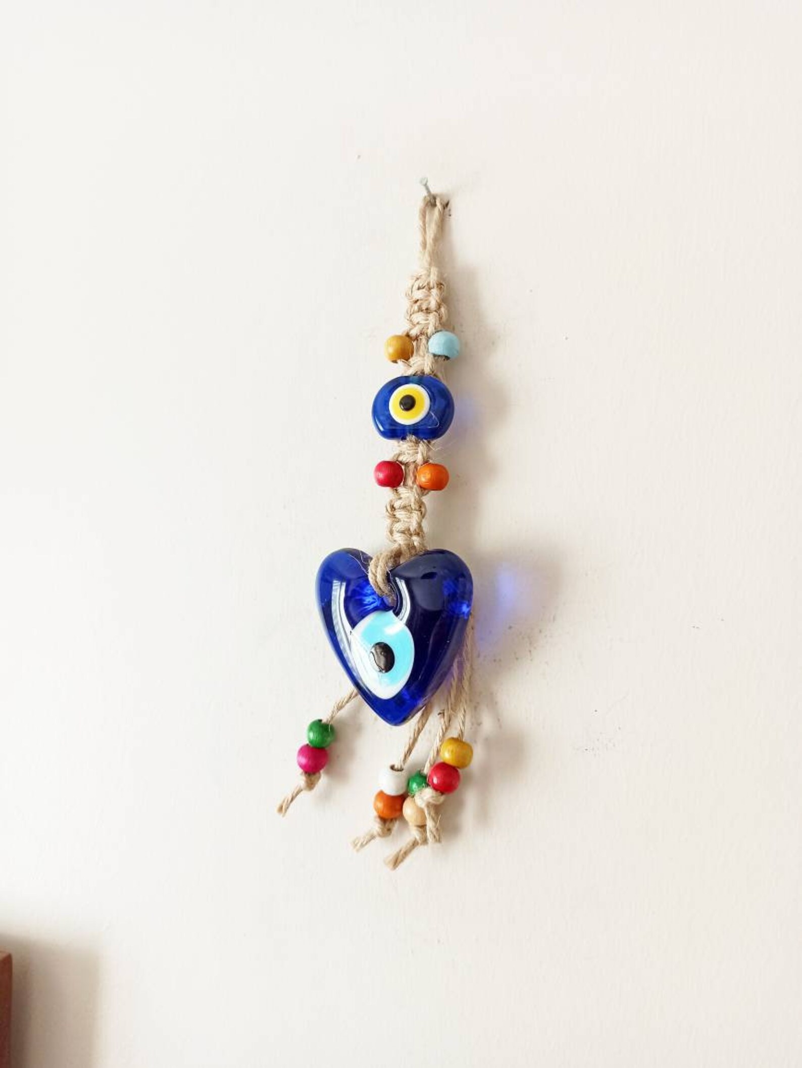 Evil Eye Decor, Turkish Eye Wall Hanging, Heart Shaped Evil Eye ...