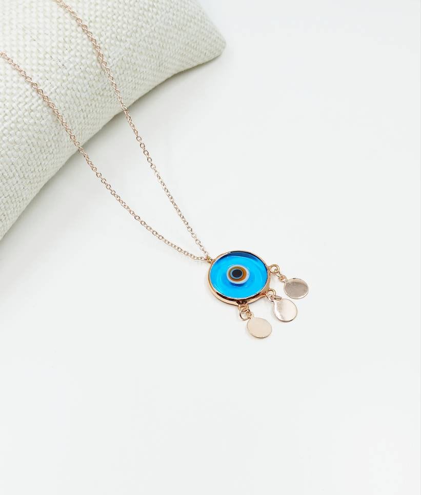 Evil Eye Bead Necklace Nazar Necklace Blue Eye Jewelry | Etsy