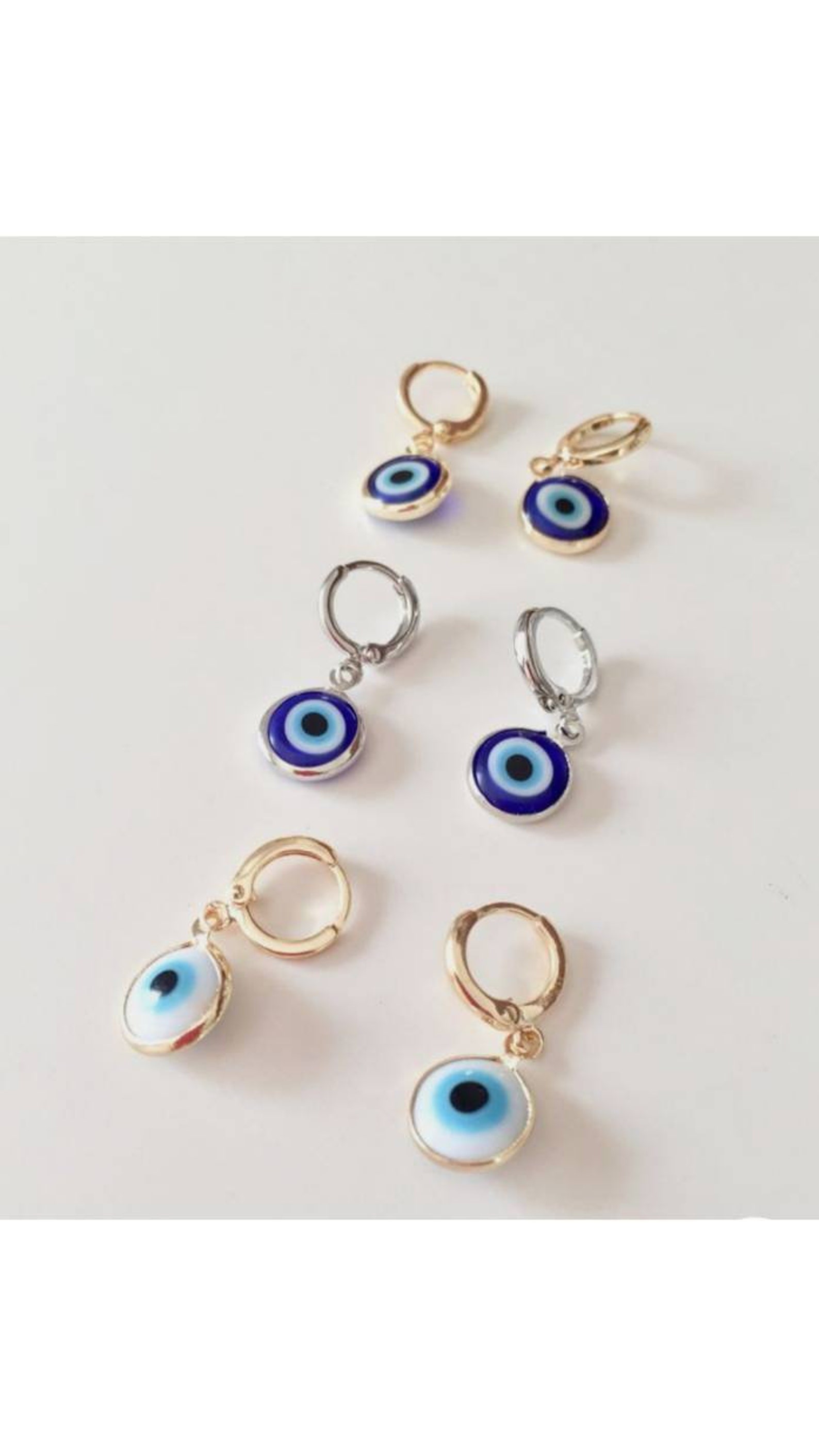 Evil Eye Earrings, Turkish Eye Jewelry, Nazar Earrings, Blue Eye ...