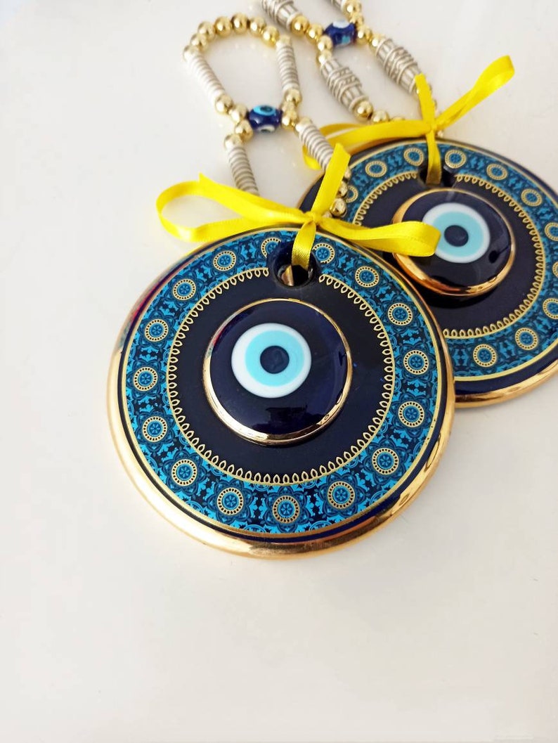 Evil Eye Wall Hanging, Authentic Evil Eye, Turkish Eye Decor, Oriental ...