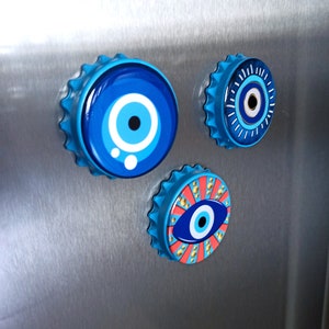 Evil Eye Magnet, Magnet Bottle Opener, Fridge Magnets Cute, Evil Home ...