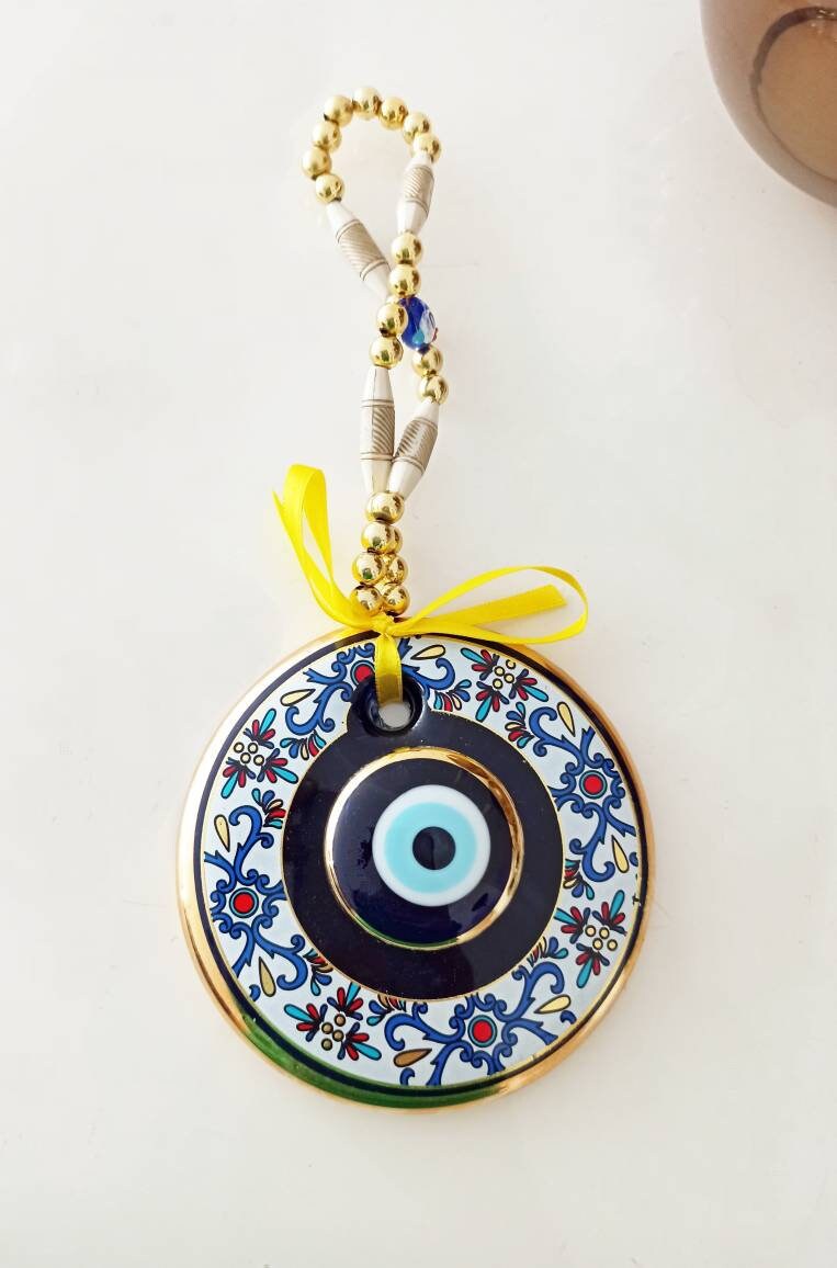 Large Evil Eye Decor Glass Evil Eye Hanging Evil Eye Art - Etsy
