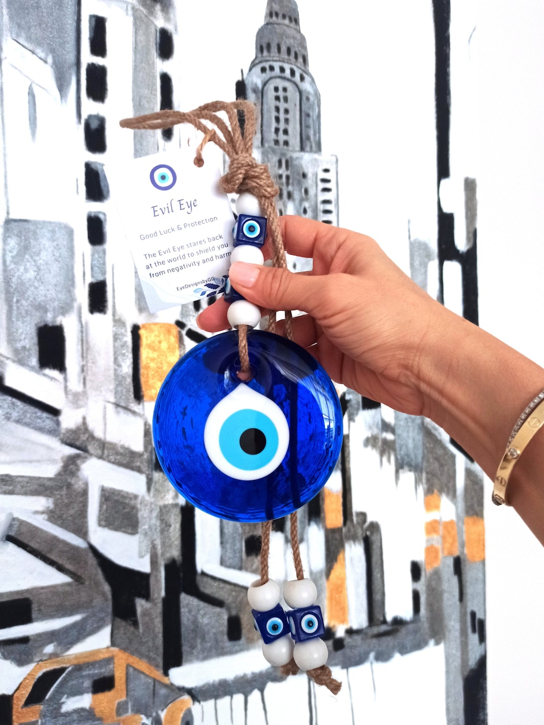 Evil Eye Wanddekor, Evil Eye Home, Evil Eye Türschild, New Home ...