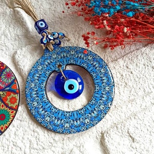 Evil Eye Home Decor, Mandala Wall Decor, Evil Eye Art, Evil Eye Wall ...
