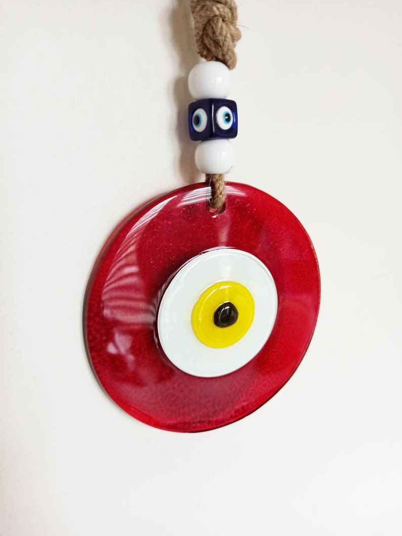 Evil Eye Wall Hanging Stained Glass Evil Eye Fused Glass | Etsy